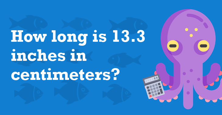 13.3 inches in centimeters (13.3 in to cm)
