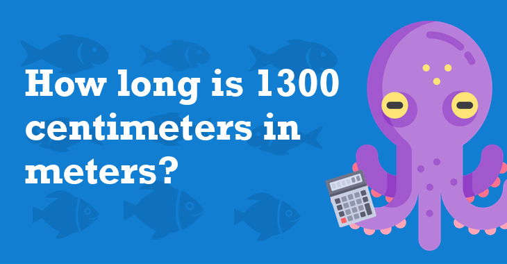 1300 centimeters in meters (1300 cm to m)