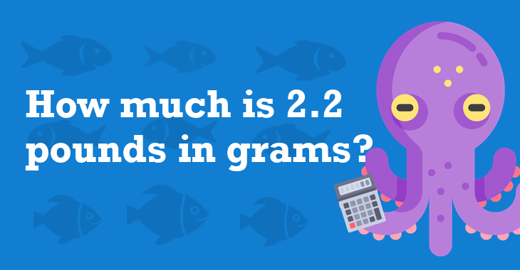 2.2 pounds in grams (2.2 lb to g)