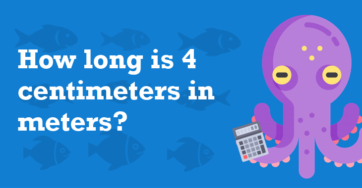 4 centimeters in meters (4 cm to m)