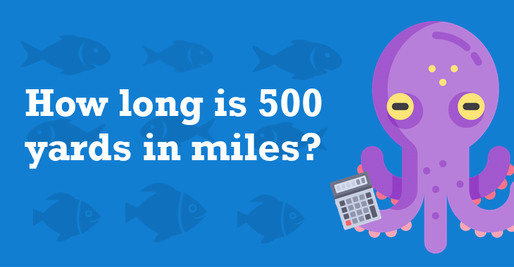500 yards in miles (500 yd to mi)