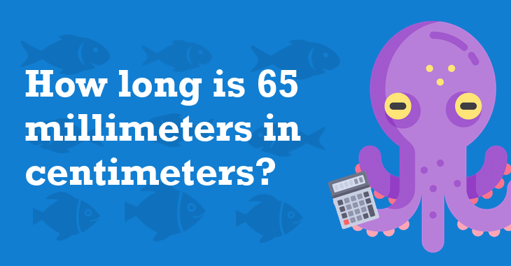 65 millimeters in centimeters (65 mm to cm)